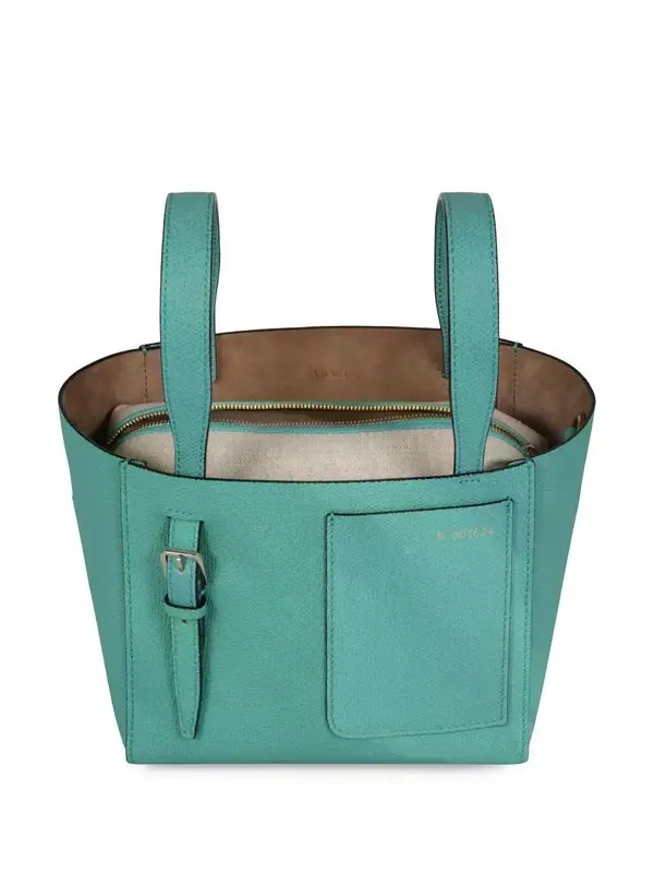 VALEXTRA Micro Soft Bucket Bag - Blue