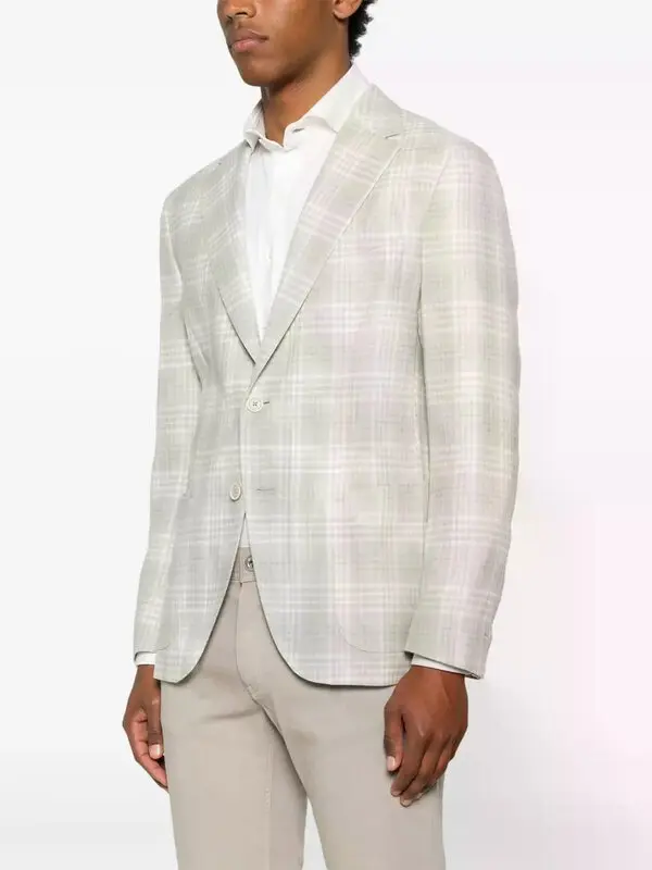 Eleventy Checked Blazer