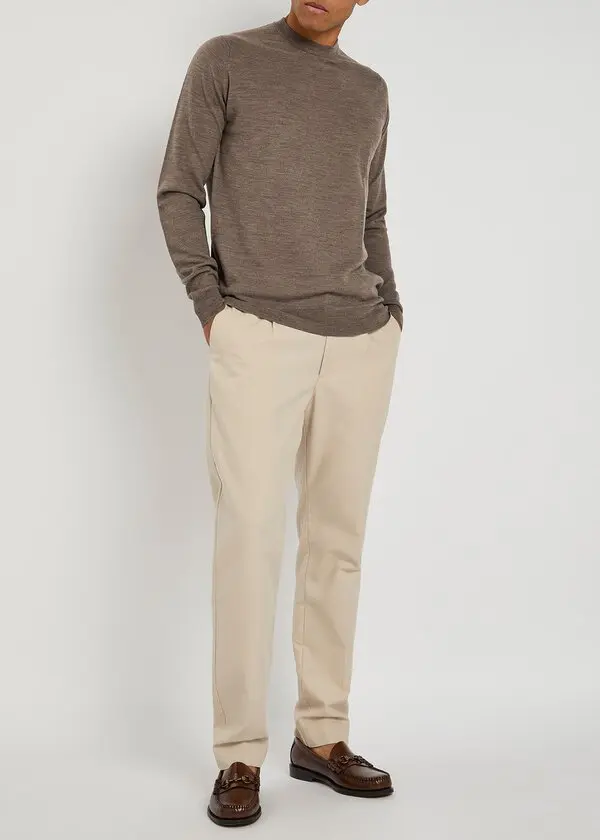 John Smedley Textured Fine-knit Wool Jumper