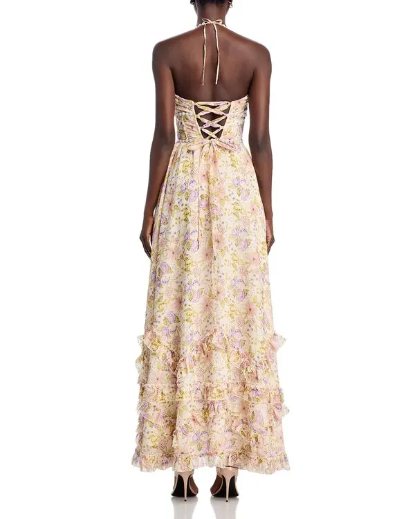 V. Chapman Scarlette Embellished Halter Maxi Dress - Cordoba Print - 40%  Off | Editorialist