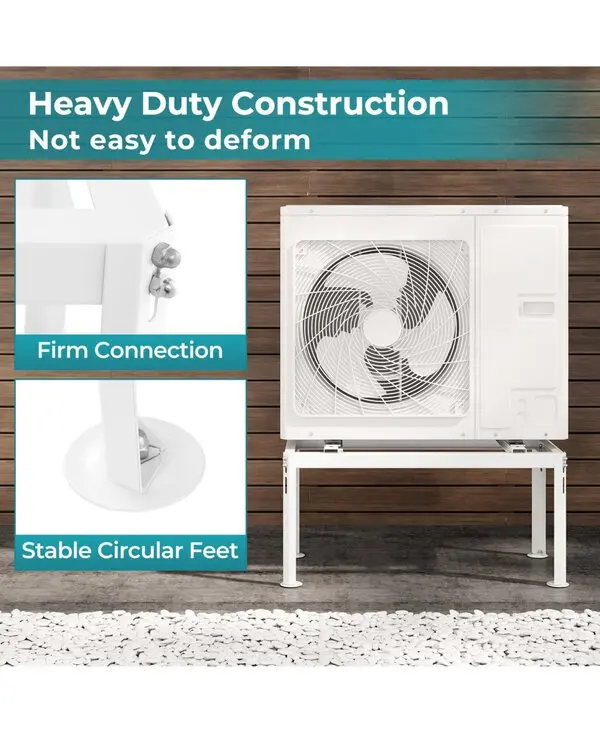 MECALE Mini Split Ground Stand For 9000-18000 Btu Ductless Air Conditioner