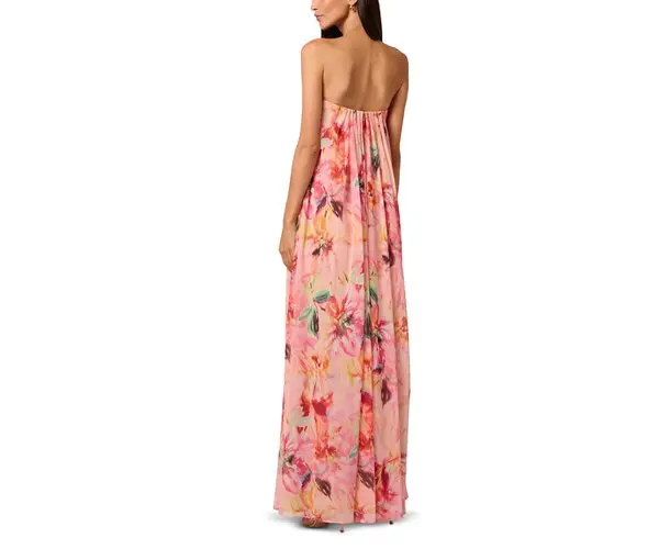 liv foster chiffon maxi dress Liv Foster Women's Brooke Chiffon Gown - Pink - Size 4