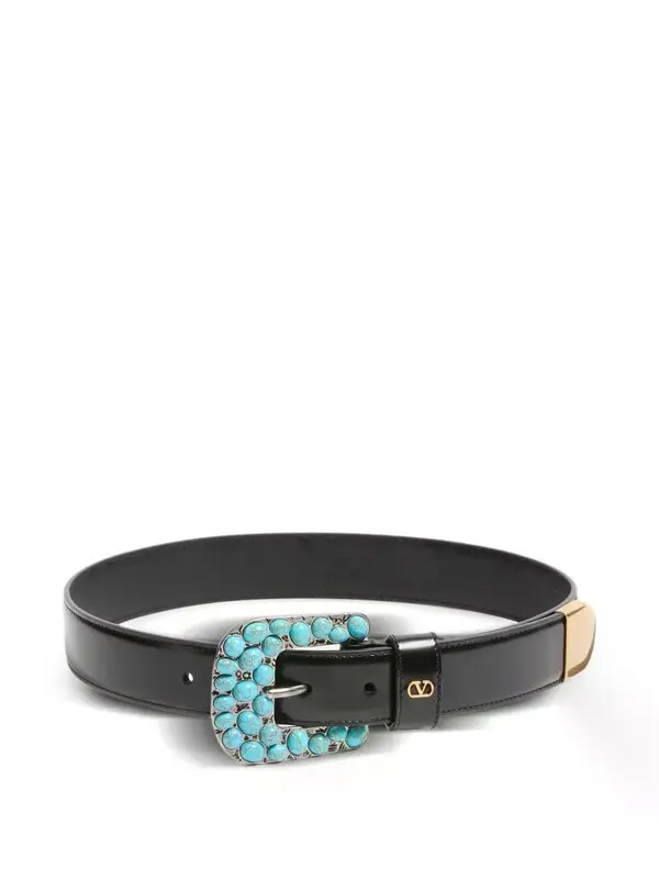Valentino Garavani Vlogo Signature Belt - Black