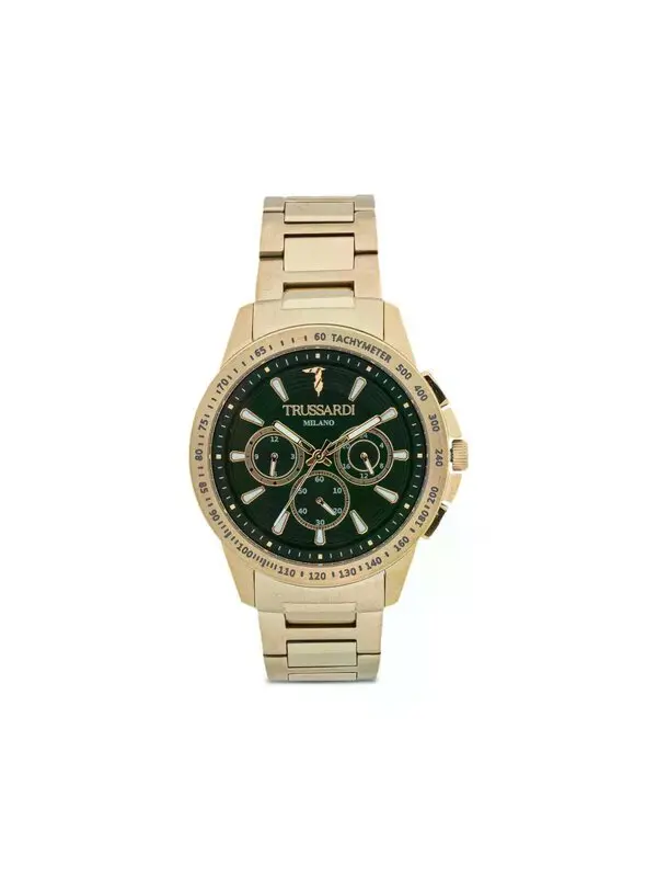 TRUSSARDI T-hawk 44mm Chronograph Watch - Gold