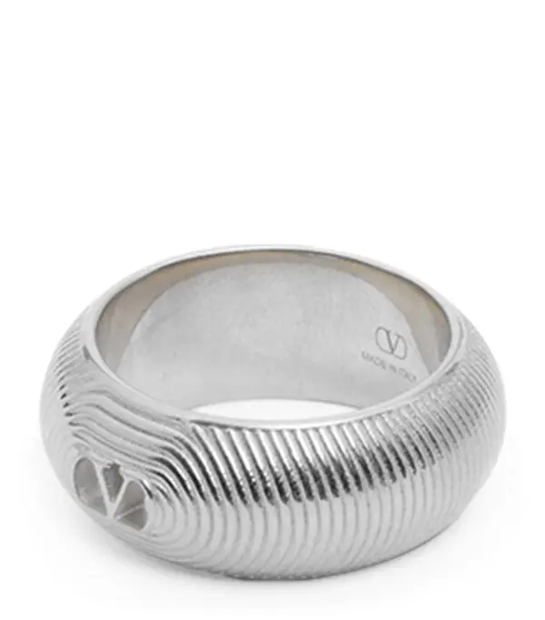 Valentino Garavani Ovalette Vlogo Ring - White