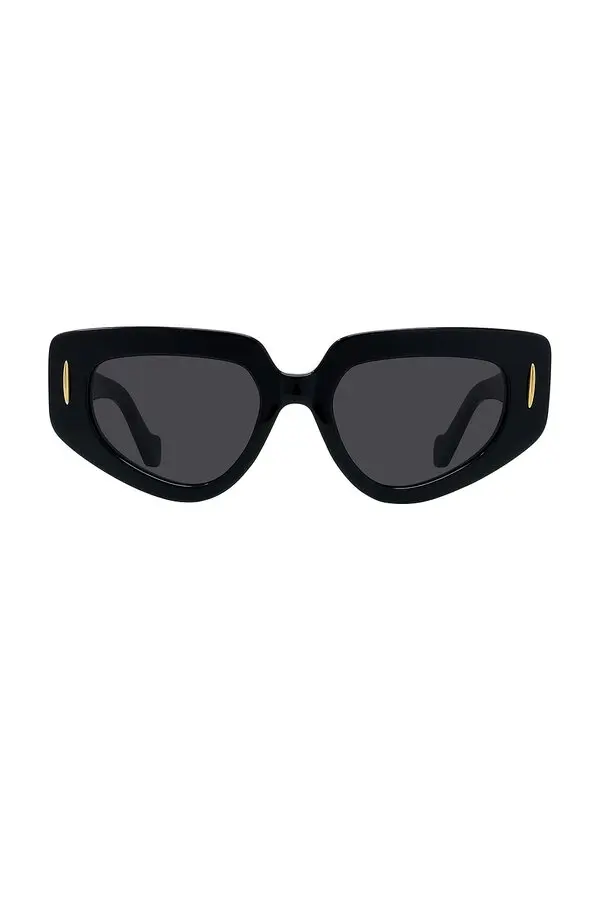 Loewe Anagram Sunglasses - Shiny Black & Smoke