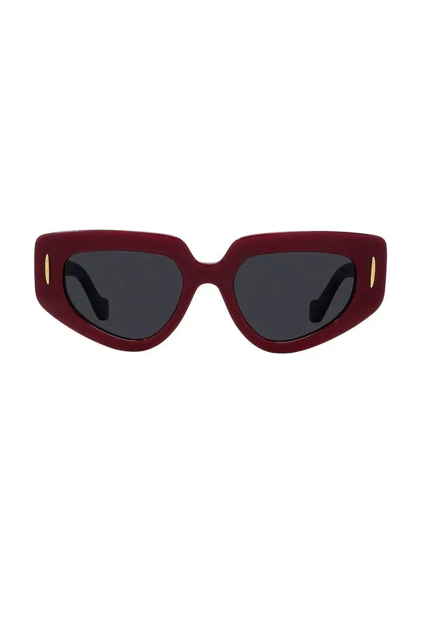 Loewe Anagram Sunglasses - Shiny Red & Smoke