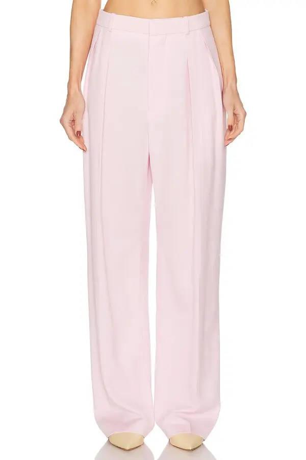 Wardrobe.NYC Low Rise Trouser - Blush