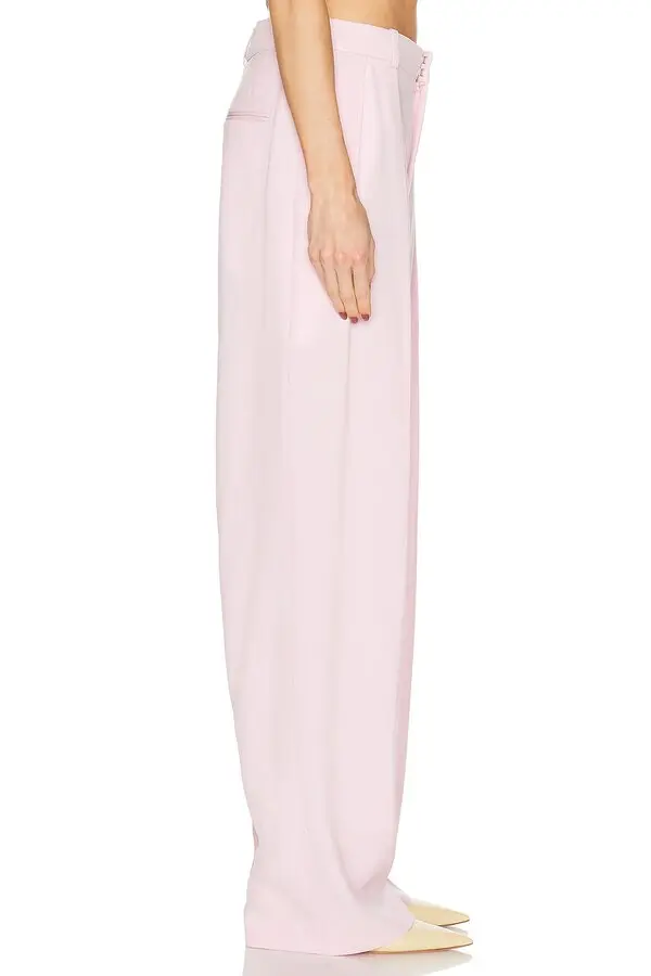 Wardrobe.NYC Low Rise Trouser - Blush