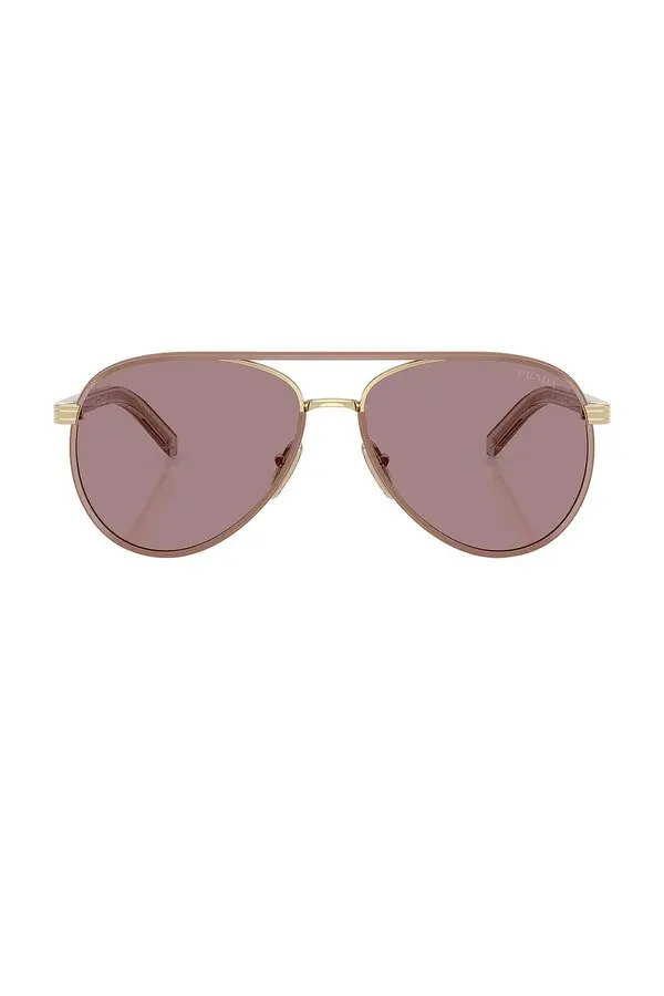 Prada Aviator Sunglasses - Pale Gold