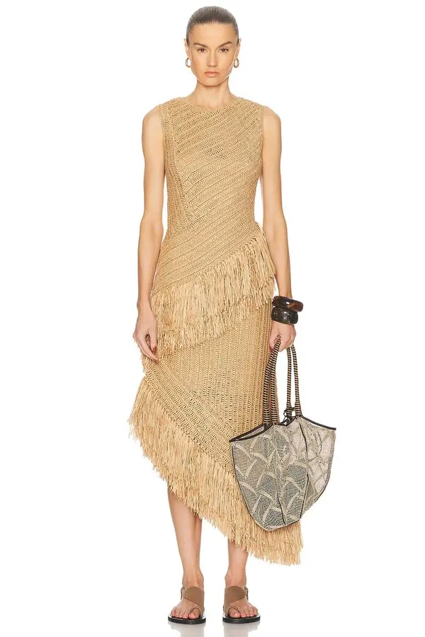 SIMONMILLER Beja Crochet Dress - Natural
