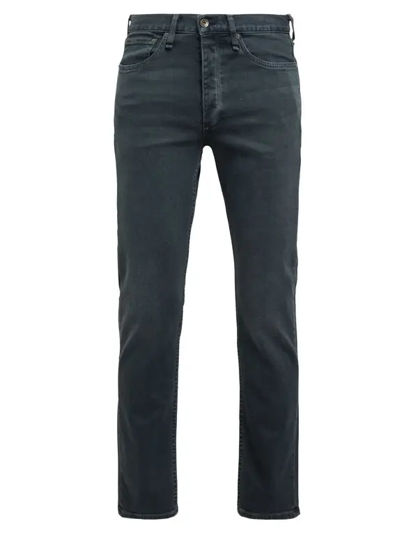 Rag & Bone Cotton Blend Straight-leg Jeans - Charcoal