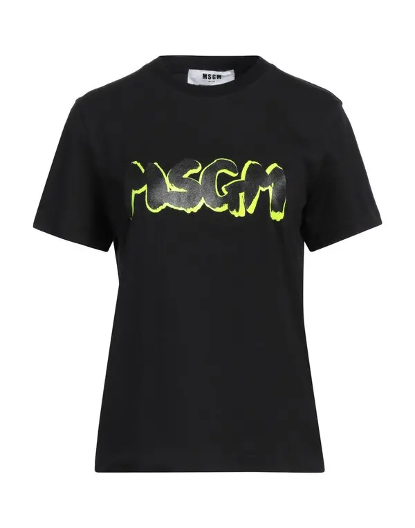 MSGM Cotton T-shirt - Black