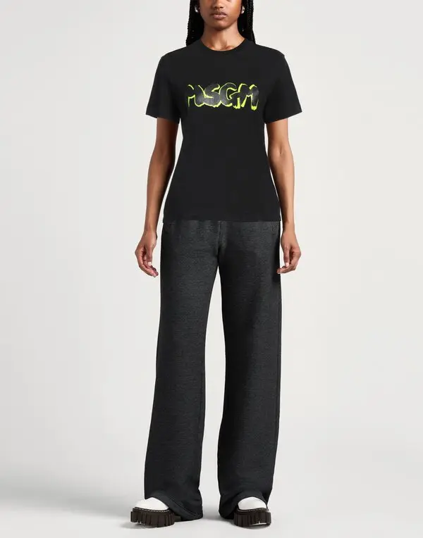 MSGM Cotton T-shirt - Black