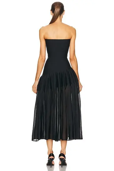 Alaïa Long Godet Dress
