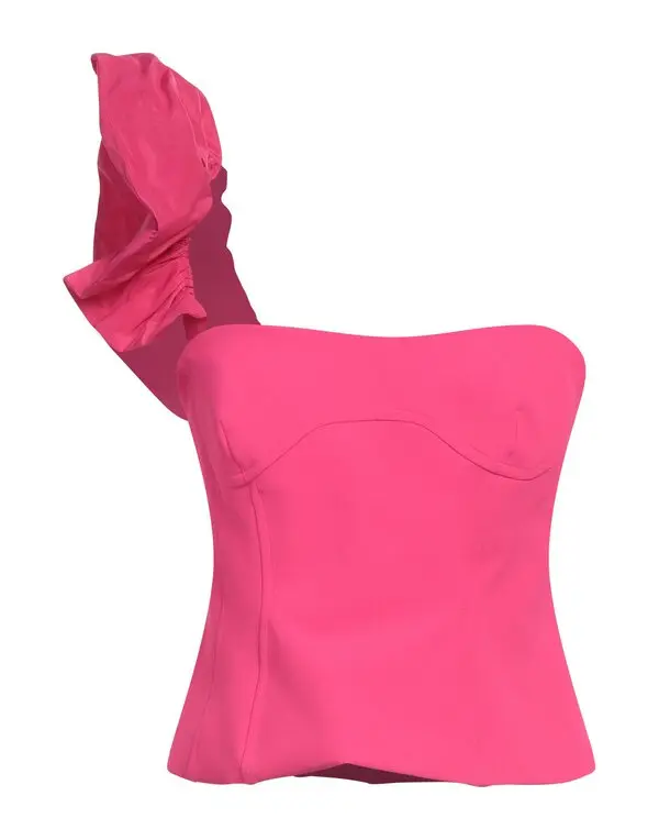 Pinko One-shoulder Top With Detachable Sleeves - Pink
