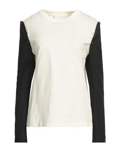 Erika Cavallini T-shirt With Detachable Sleeves - Cream