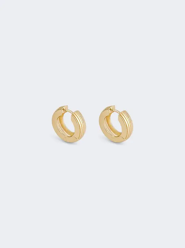 IVI Mini Aurelia Round Hoop Earrings - Yg
