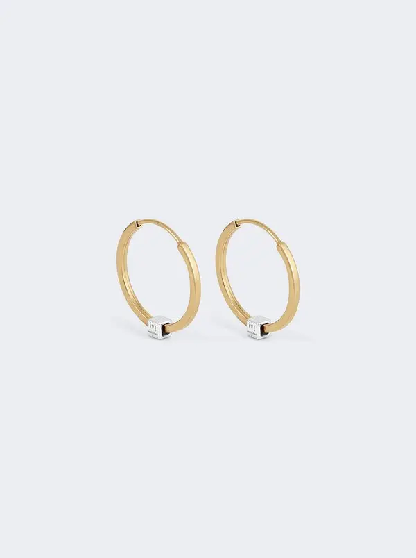 IVI Joia Slim Hoop Earrings - Yg