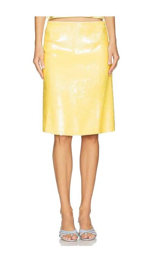 GUIZIO Isabelle Sequin Midi Skirt