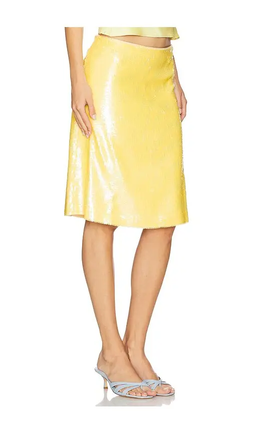 GUIZIO Isabelle Sequin Midi Skirt