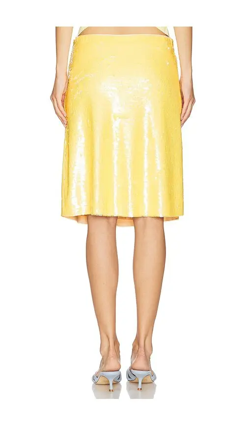 GUIZIO Isabelle Sequin Midi Skirt