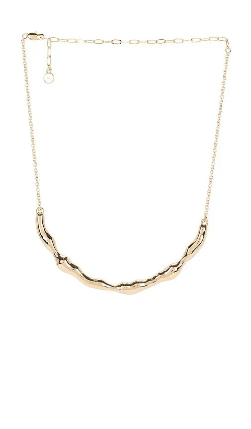 Ettika Molten Metal Pendant Necklace - Gold