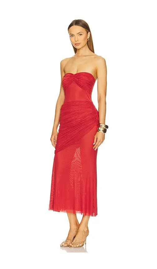 BANANHOT Erica Dress - Crimson