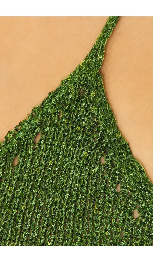 Bananhot Eliza Dress In Glitter Jungle Green - 15% Off | Editorialist