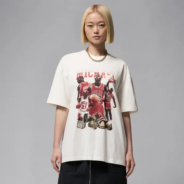 JORDAN Oversized Short-sleeve Graphic T-shirt