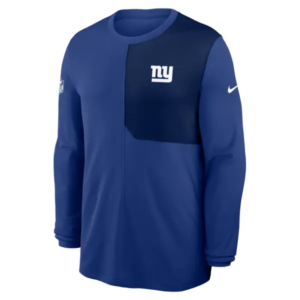 Nike New York Giants Sideline Coach Dri-fit Nfl Long-sleeve Top - Blue
