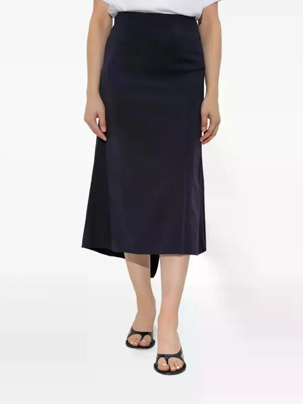 Victoria Beckham Asymmetric-hem Midi Skirt
