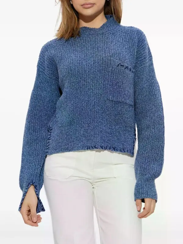 Marni Wool Crewneck Sweater - Blue
