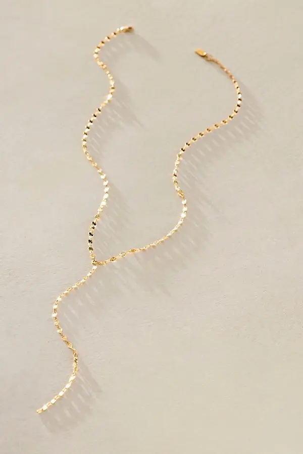 SET & STONES Rio Lariat Necklace - Gold