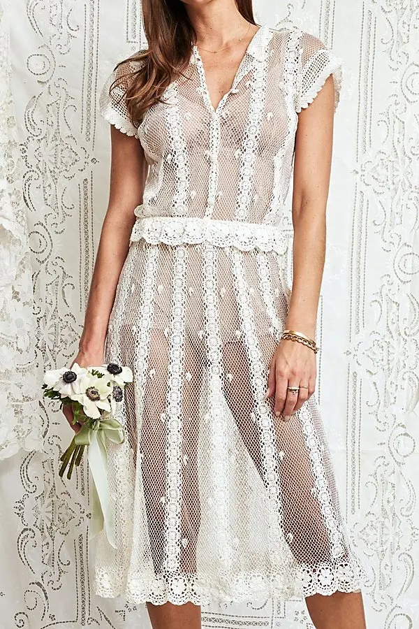 white lace midi dress australia Destiny Midi Dress main image 1
