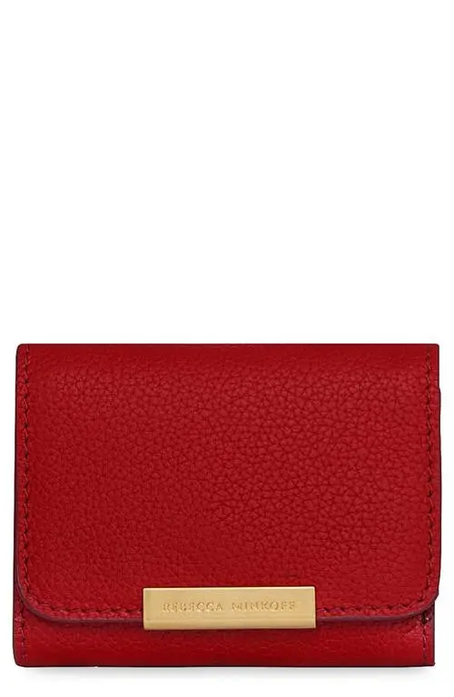 Rebecca Minkoff Insider Compact Leather Trifold Wallet - Siren