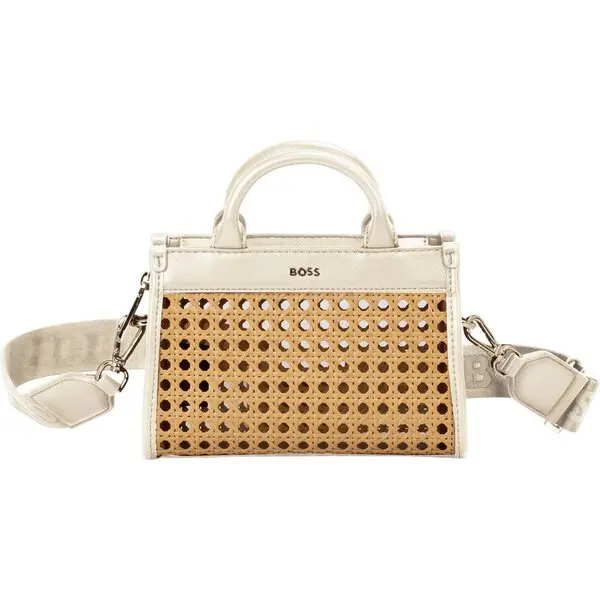 BOSS Mini Cane Tote - Ivory/ Natural