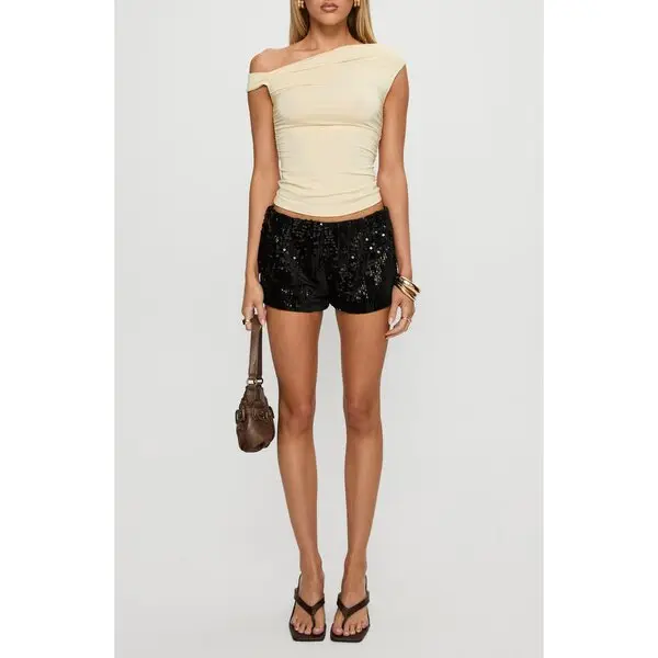 Princess Polly Sequin Micro Shorts