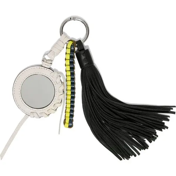 AIMEE Mirror Bag Charm - White Multi