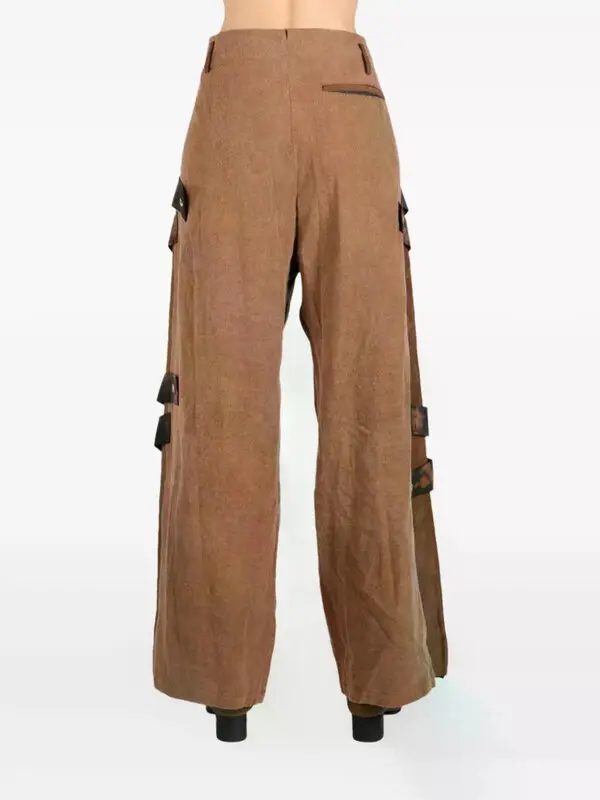 COMMUNS Loose-fit Trousers With Buckle Straps