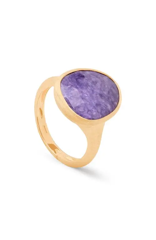 Marco Bicego 18k Gold Gemstone Ring - Gold/charoite