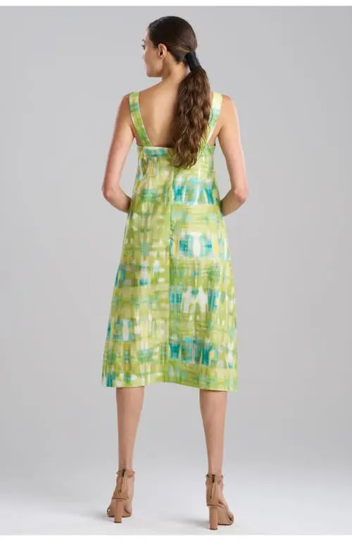 Natori Plaids Square Neck Sundress