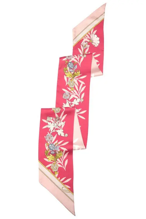ELIZABETTA Sabrinaskinny Silk Scarf - Pink