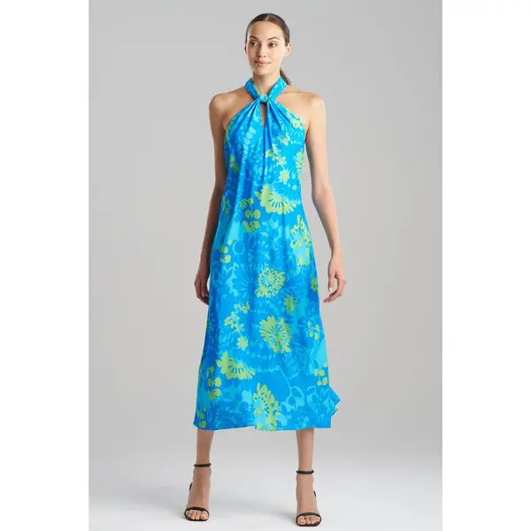Natori Halterneck Dress - Blue