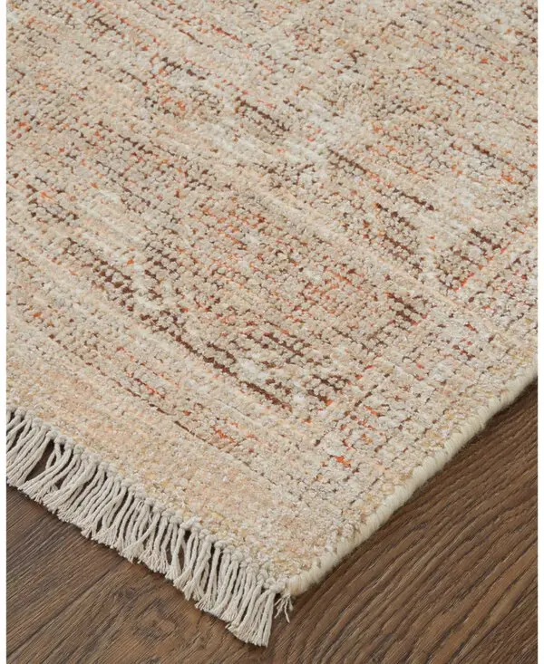 FEIZY Caldwell 8977f Area Rug, 5' X 7'6 - Orange/ivory