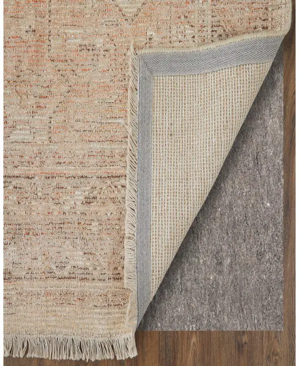 FEIZY Caldwell 8977f Area Rug, 5' X 7'6 - Orange/ivory