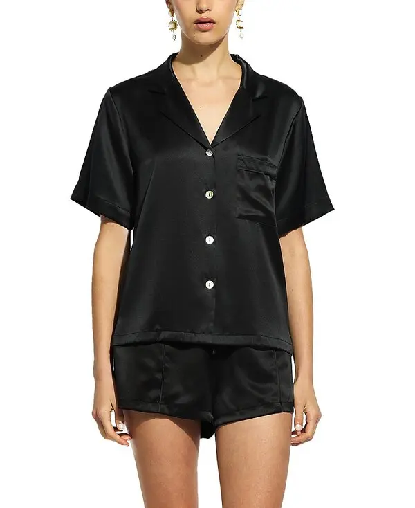 Ginia Fine Finishes Short Pyjama Set - Black