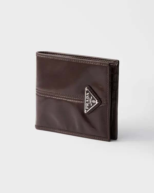 Prada Leather Wallet - Brown