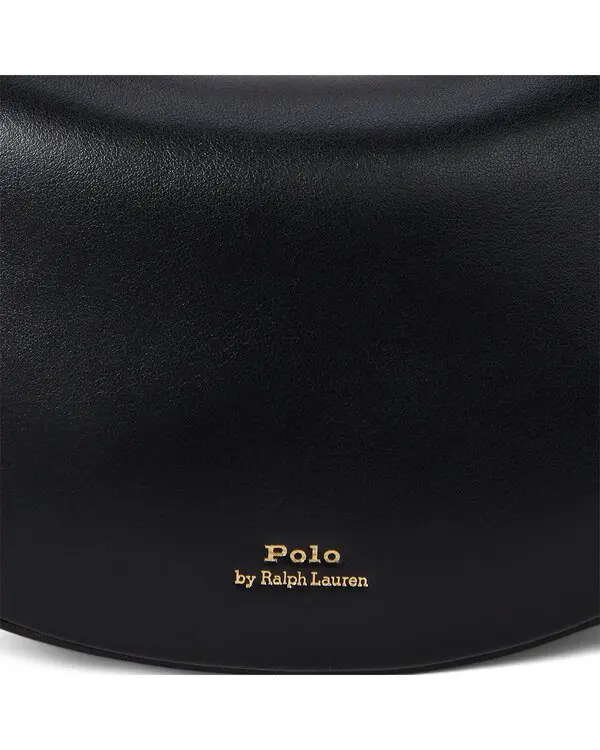 Polo Ralph Lauren Polo Id Leather Mini Chain Bag - Black