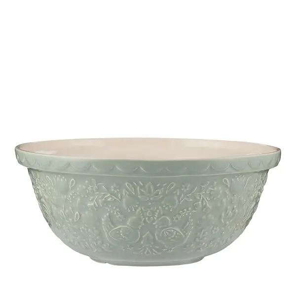MASON CASH Home To Roost Sage Mixing Bowl - Evergreen